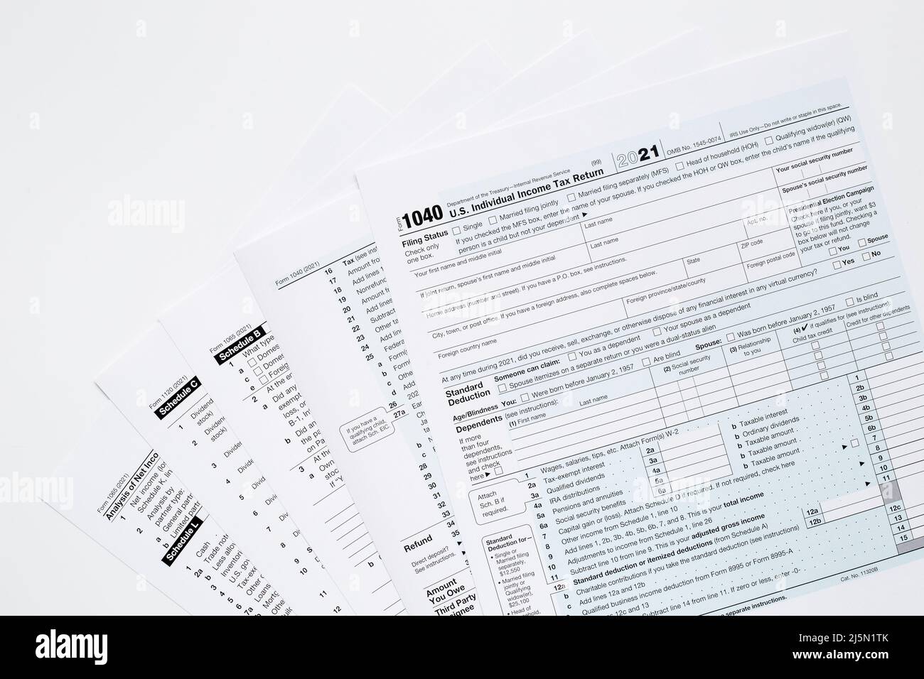 Tax season concept. Annual tax form under US law Stock Photo - Alamy