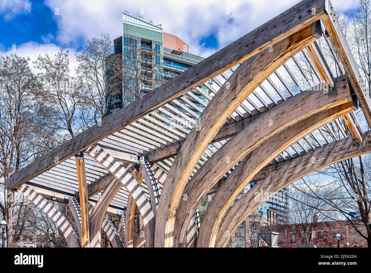 Michael Comstock Pavilion. Daily Life in Toronto, Canada, 2022 Stock ...