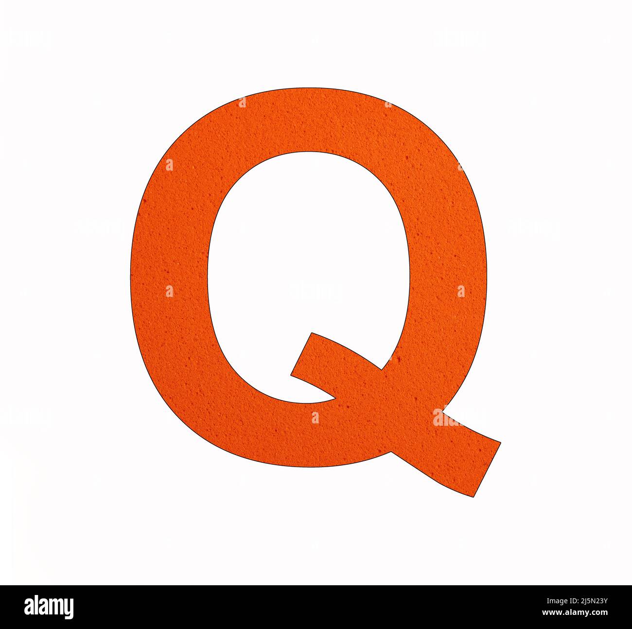 Uppercase letter Q on eva rubber background Stock Photo - Alamy