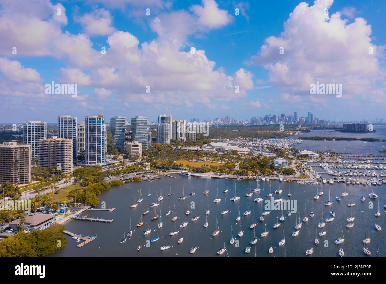 Coconut Grove Miami Marina Stock Photo - Alamy