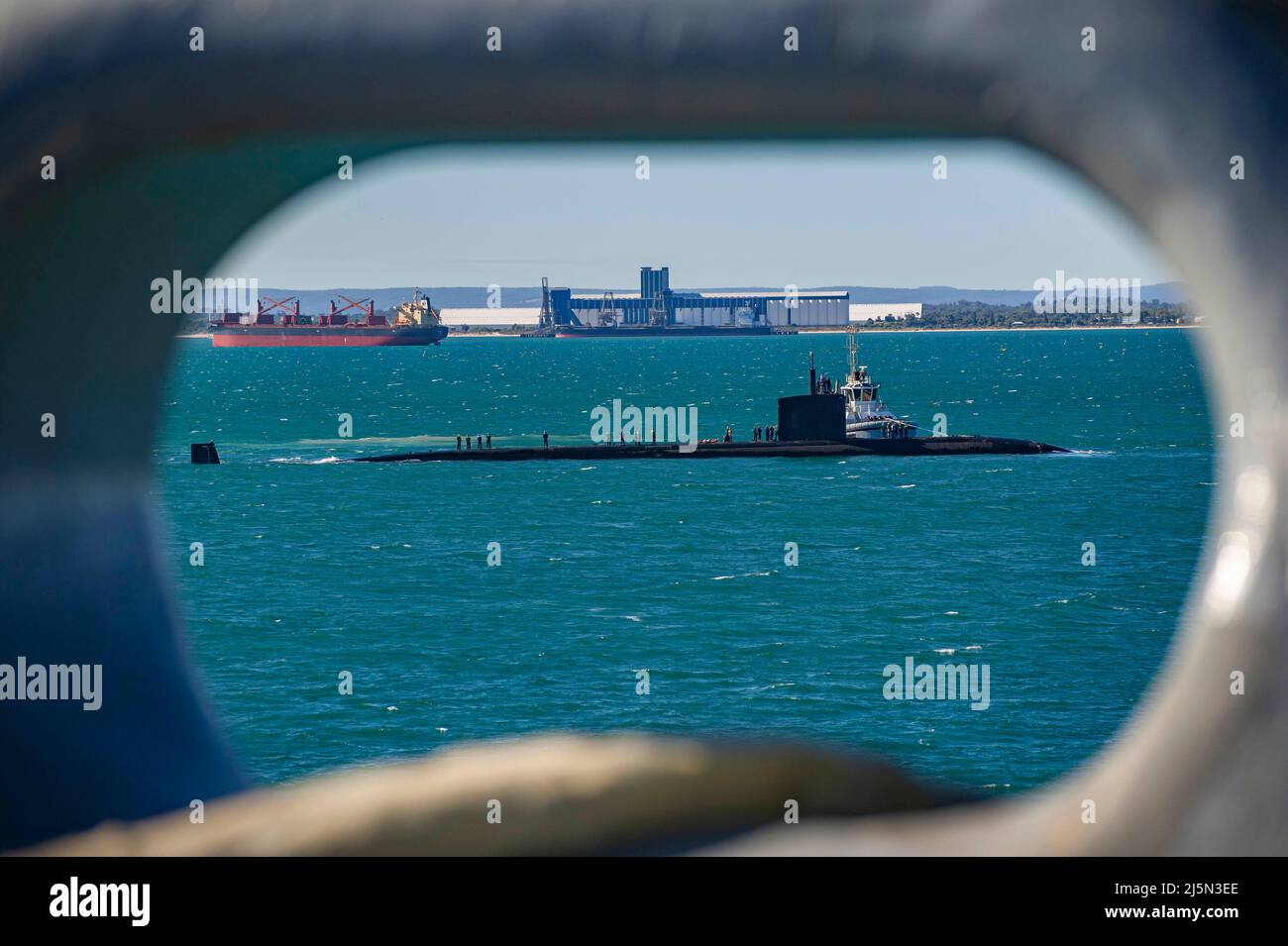 PERTH, Australia (April 23, 2022) The Los Angeles-class fast-attack ...