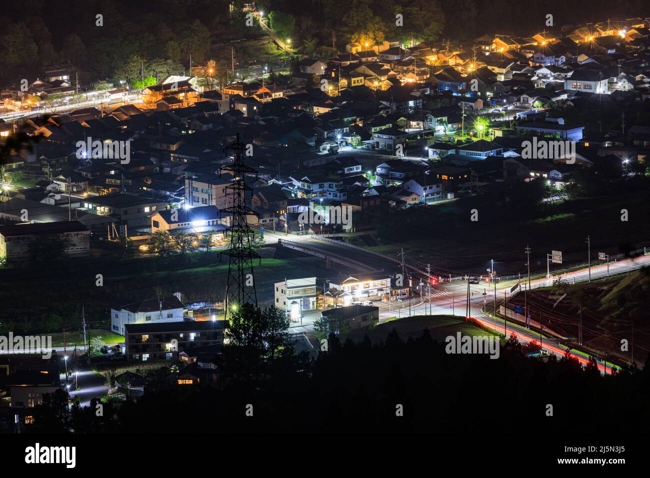 Rural small town overhead view hi-res stock photography and images - Alamy