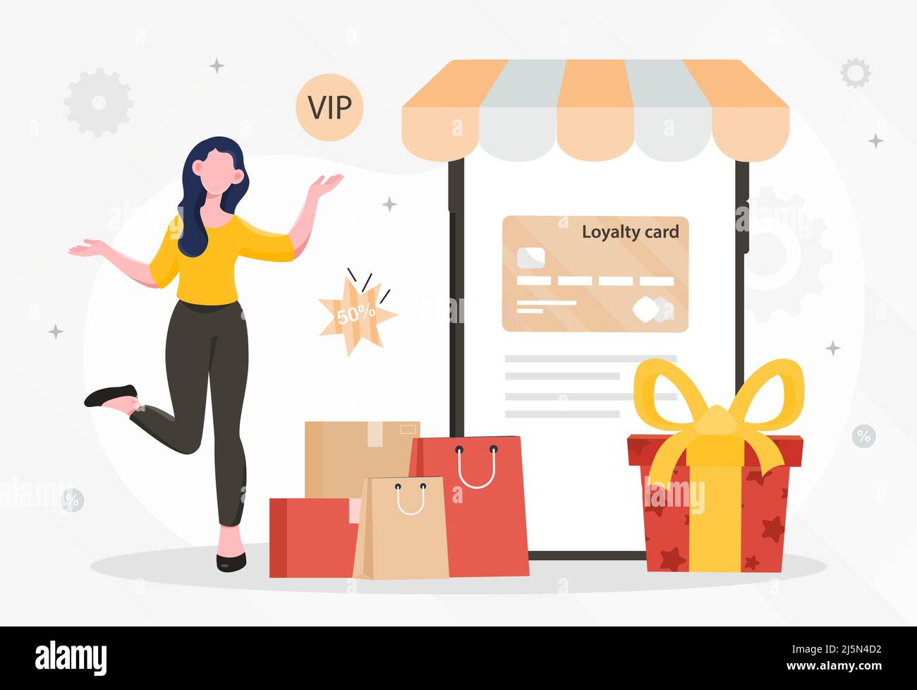 Referral loyalty program partnership Cut Out Stock Images & Pictures ...
