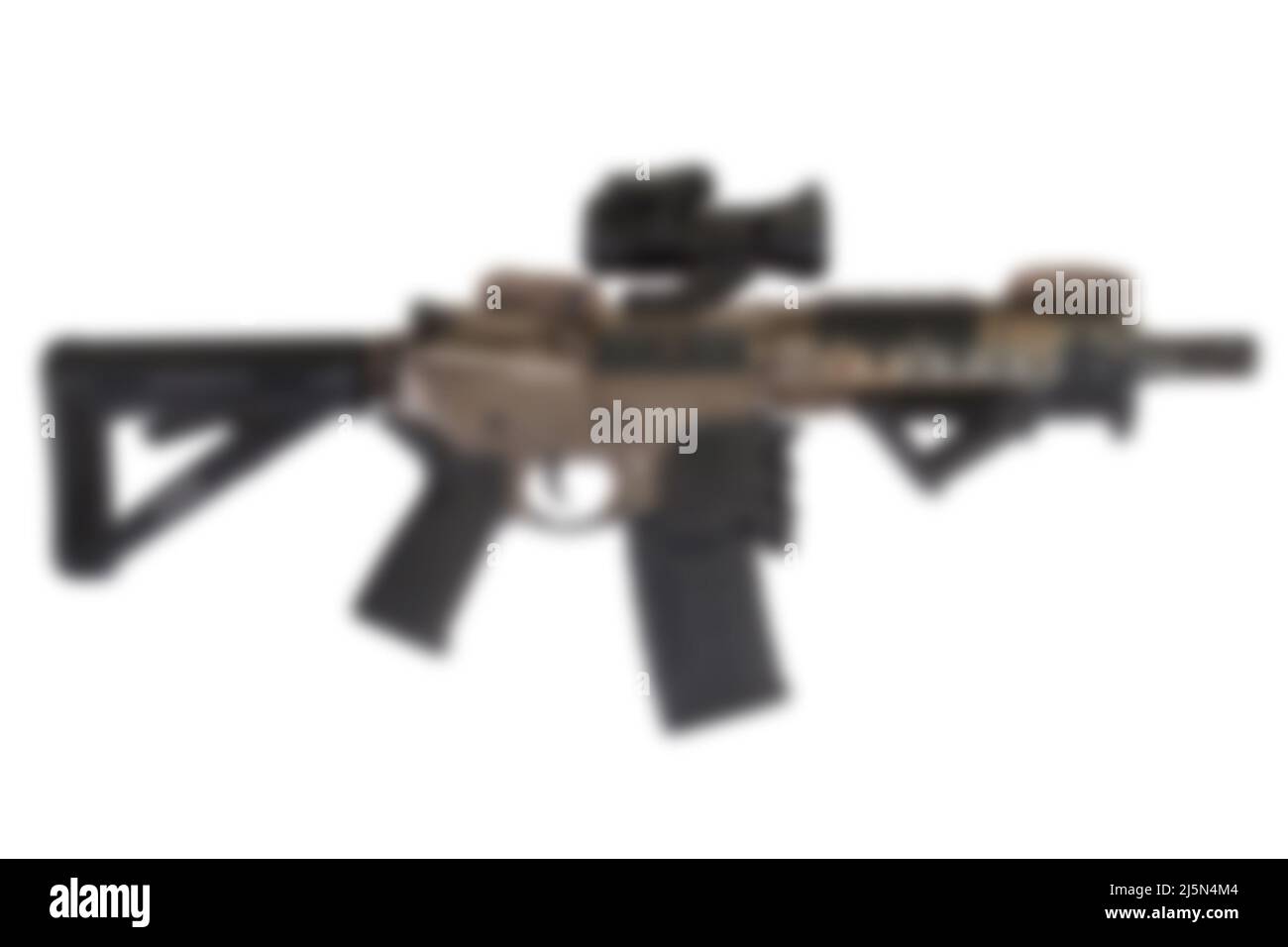 The variocolored blurred image special forces rifle Stock Photo - Alamy