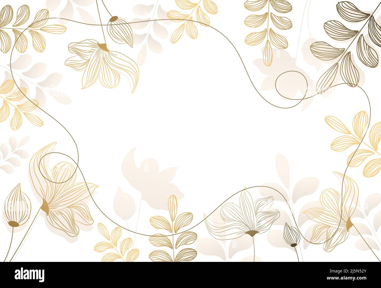 Golden flowers on dark Stock Vector Images - Alamy