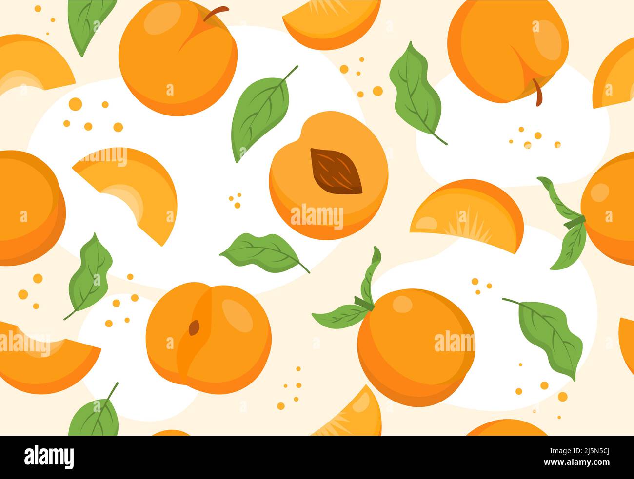 Peach seamless pattern Stock Vector Image & Art - Alamy