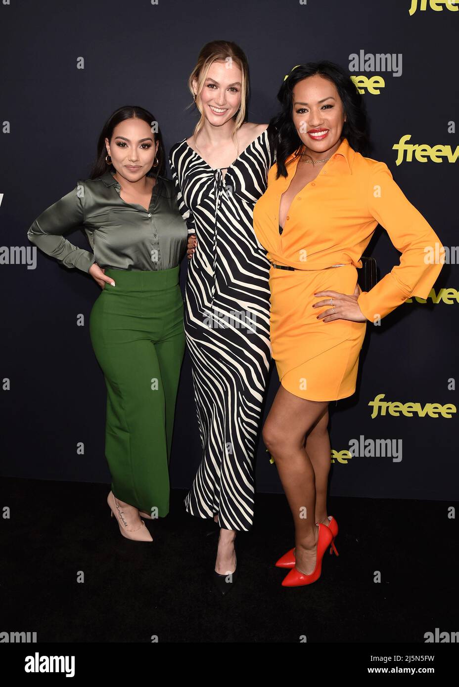 Danielle Laracuente, Cora Welliver and Denise G. Sanchez walking on the ...