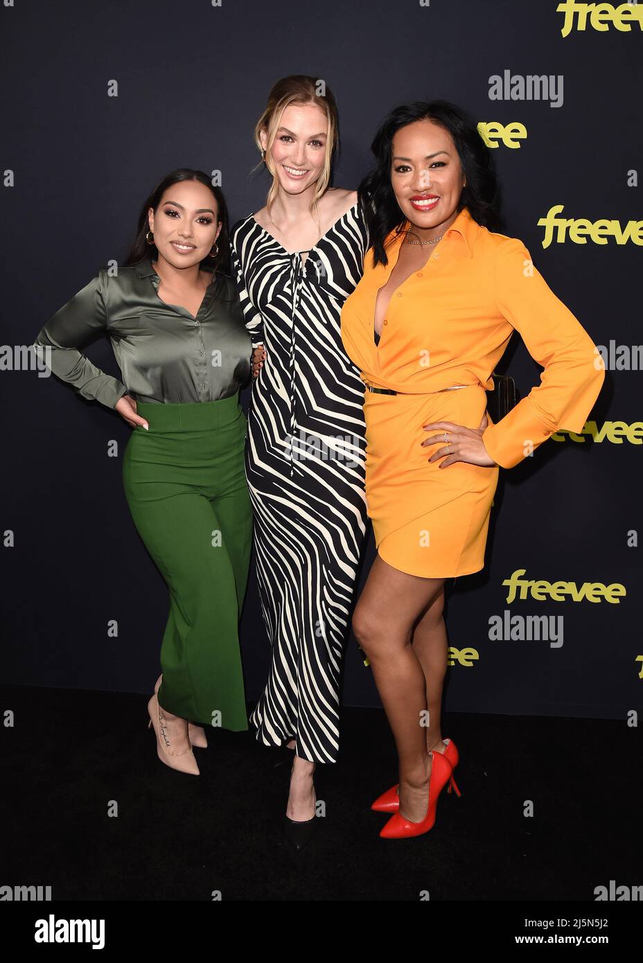 Danielle Laracuente, Cora Welliver and Denise G. Sanchez walking on the ...