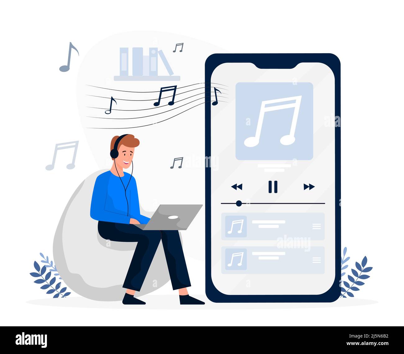 Music playlist concept Stock Vector Image & Art - Alamy