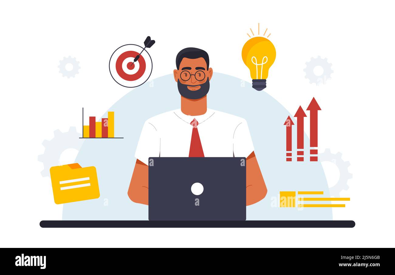 Start up background computer Stock Vector Images - Alamy