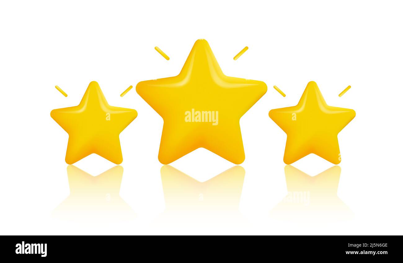 Three yellow stars Stock Vector Image & Art - Alamy