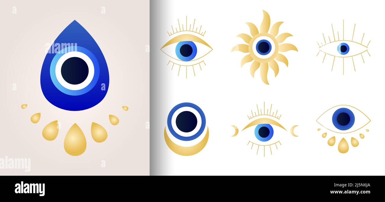 Turkish eye set Stock Vector Image & Art - Alamy