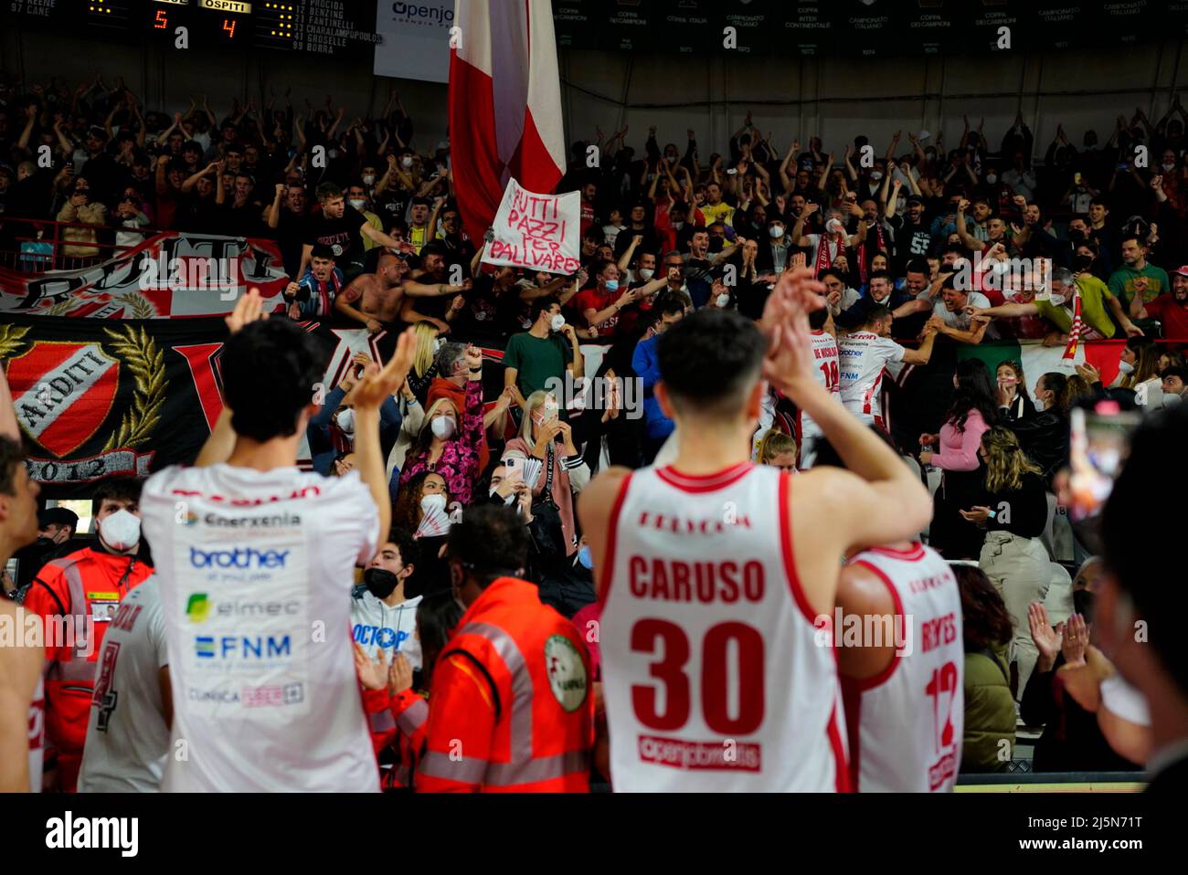 Enerxenia Arena, Varese, Italy, April 24, 2022, Pallacanestro varese ...