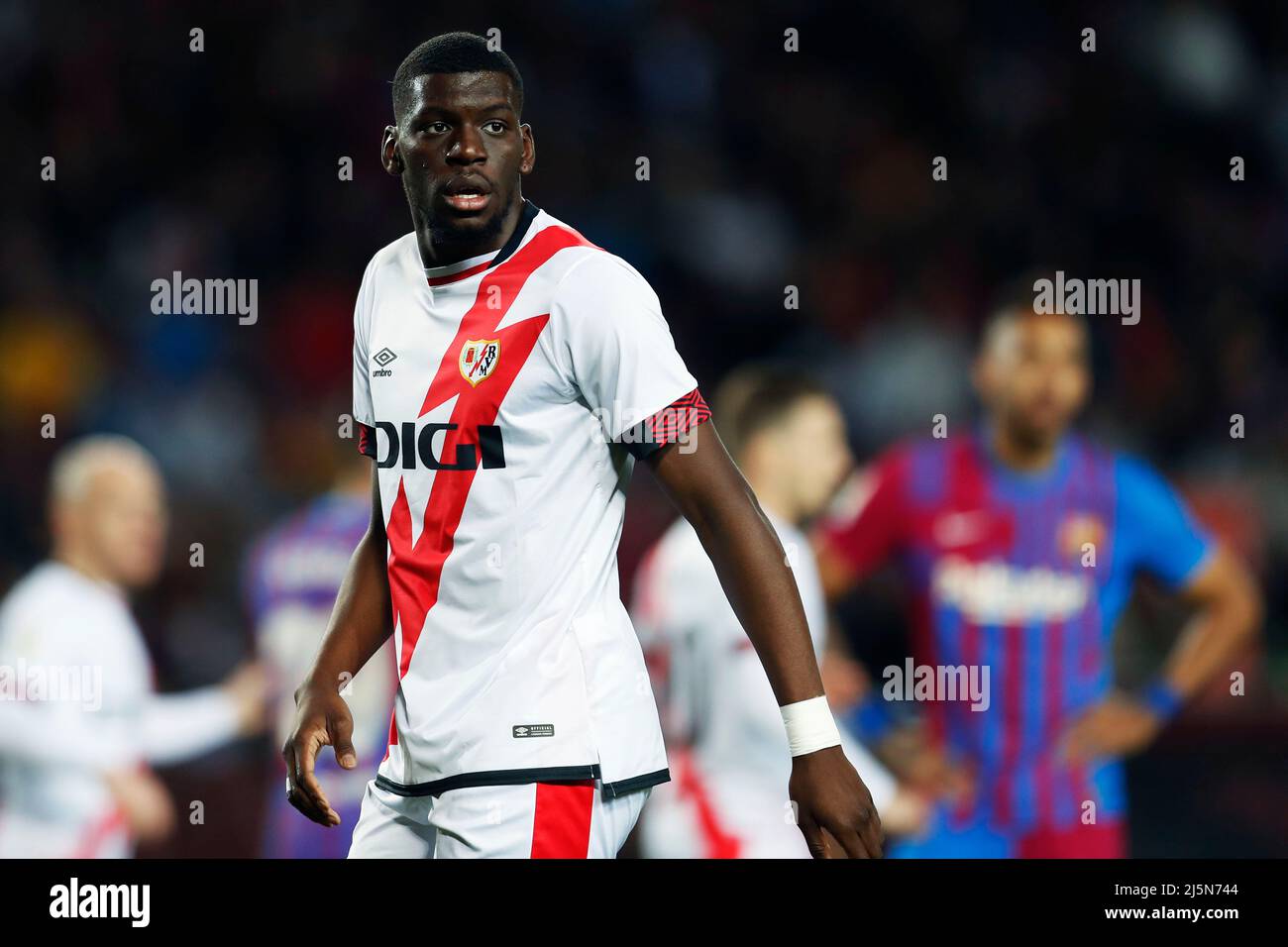 Barcelona, Spain. Credit: D. 24th Apr, 2022. Randy Nteka (Rayo ...