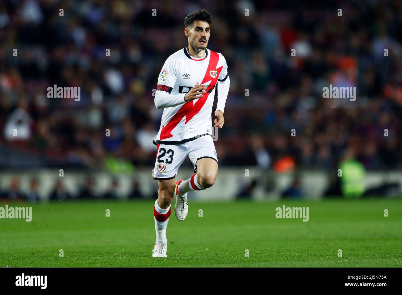 Barcelona, Spain. Credit: D. 24th Apr, 2022. Oscar Valentin (Rayo ...