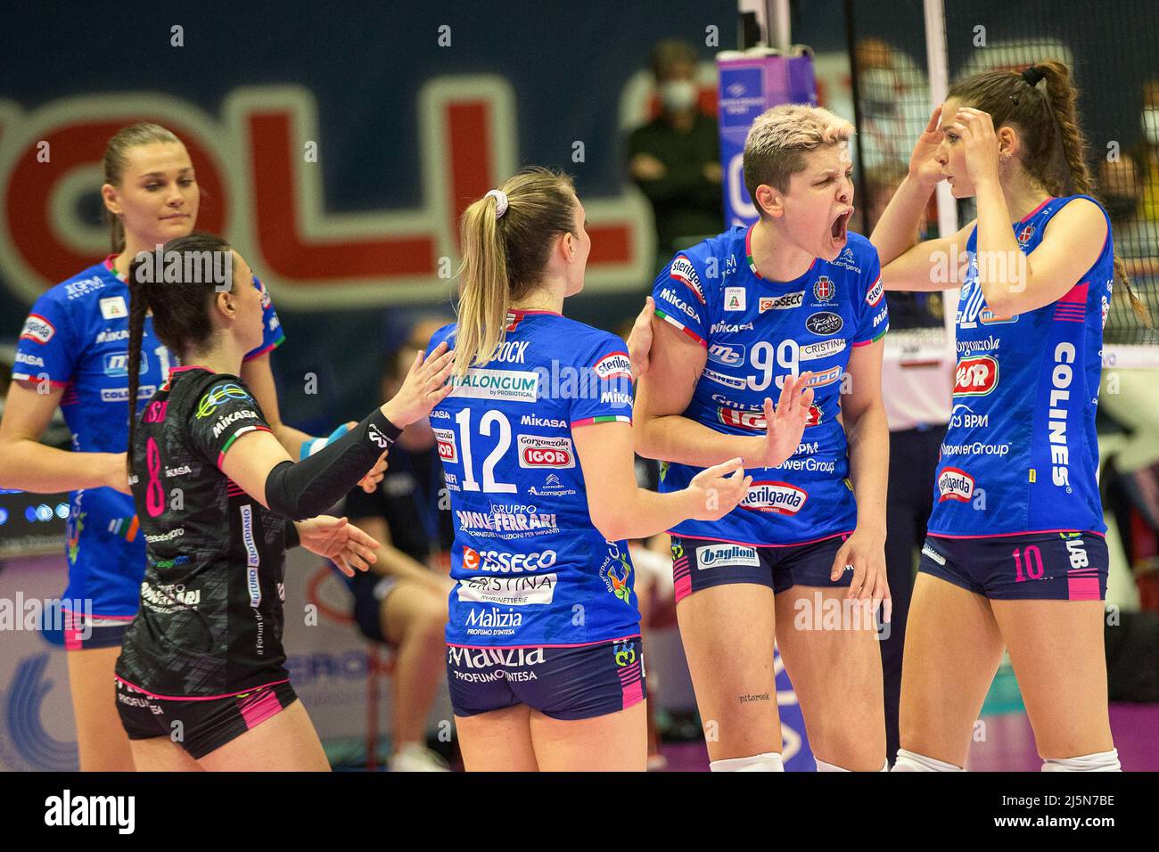 Monza, Italy. 24th Apr, 2022. Exultation of EBRAR KARAKURT (Novara ...