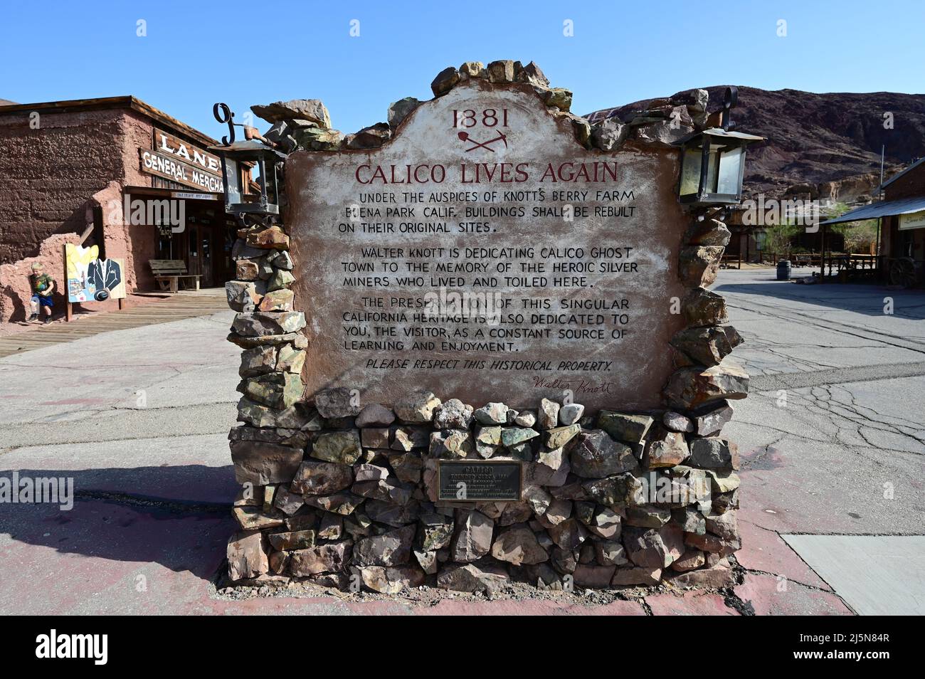 Calico an old silver mining town in California Stock Photo - Alamy