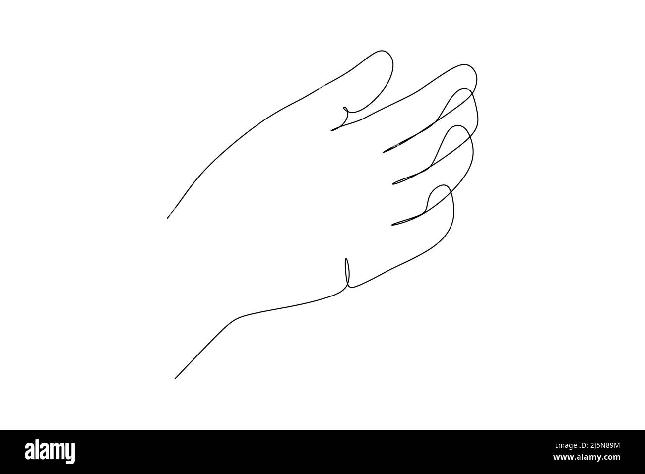 Palm gesture. Different position of the fingers. Sign and symbol of ...