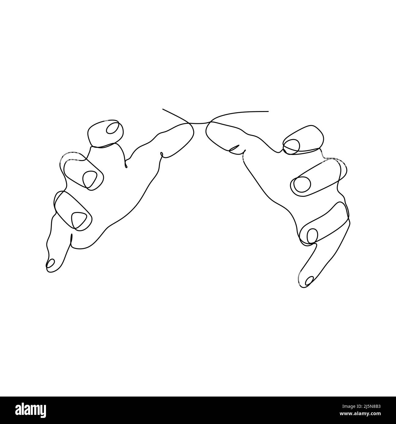 Continuous line draw design vector illustration. Sign and symbol of ...