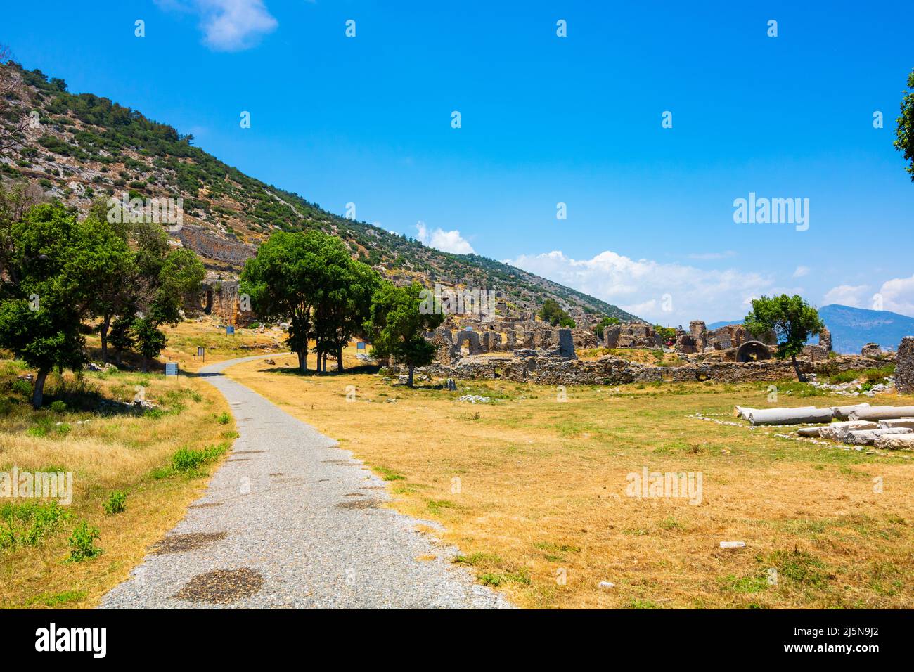 Anemurium Archaeological site or ancient city ruins in Anamur Mersin ...