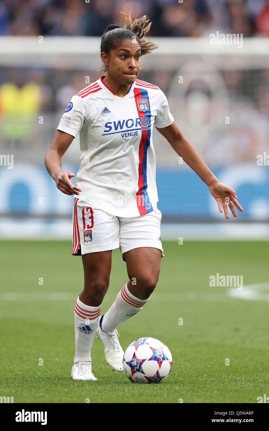 Lyon, France, 24th April 2022. Catarina Macario of Lyon during the UEFA ...