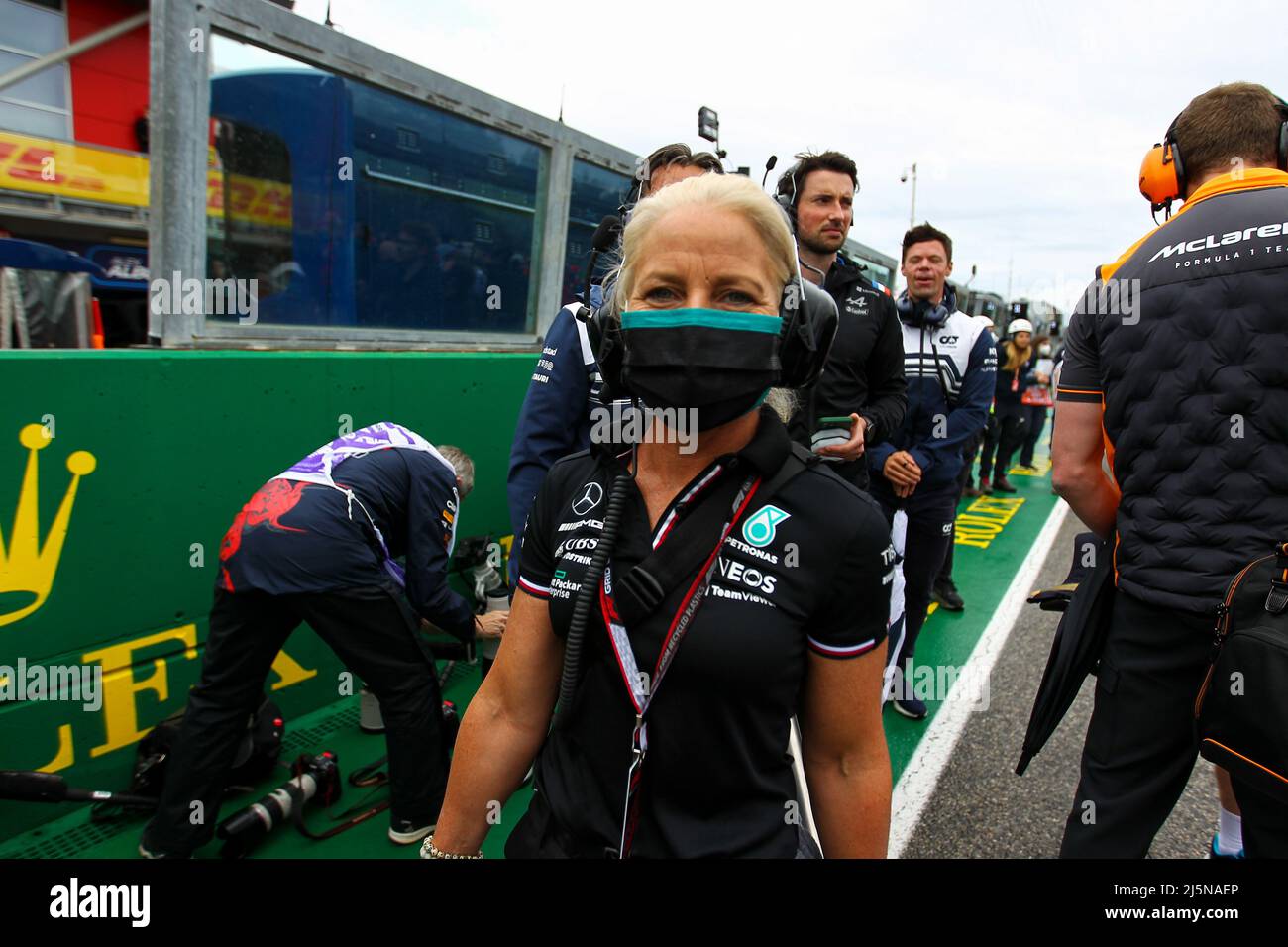 Enzo e Dino Ferrari Circuit, Imola, Italy, April 24, 2022, Angela ...
