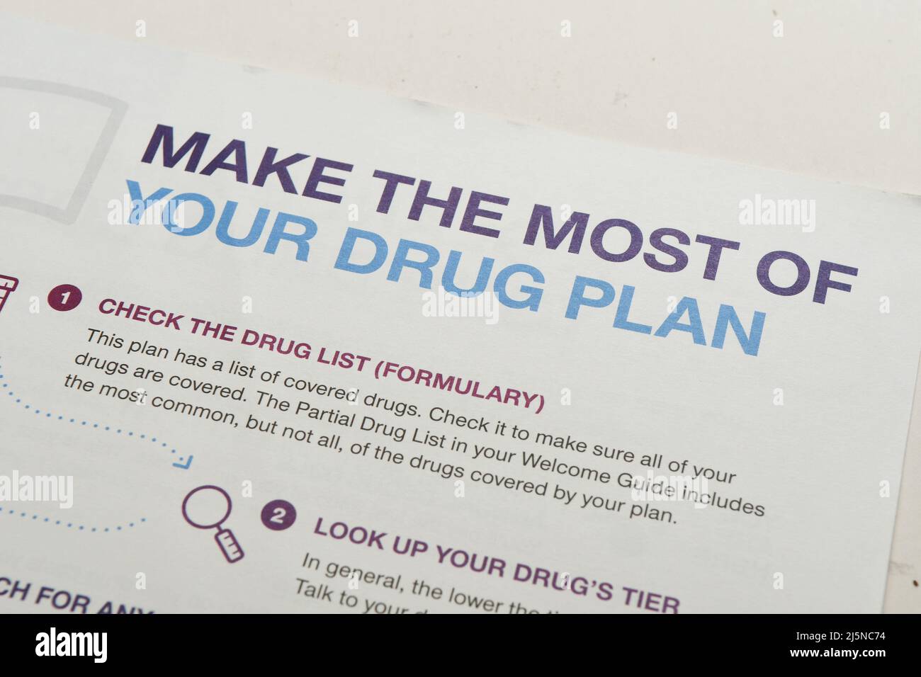 Medication information leaflet hi-res stock photography and images - Alamy