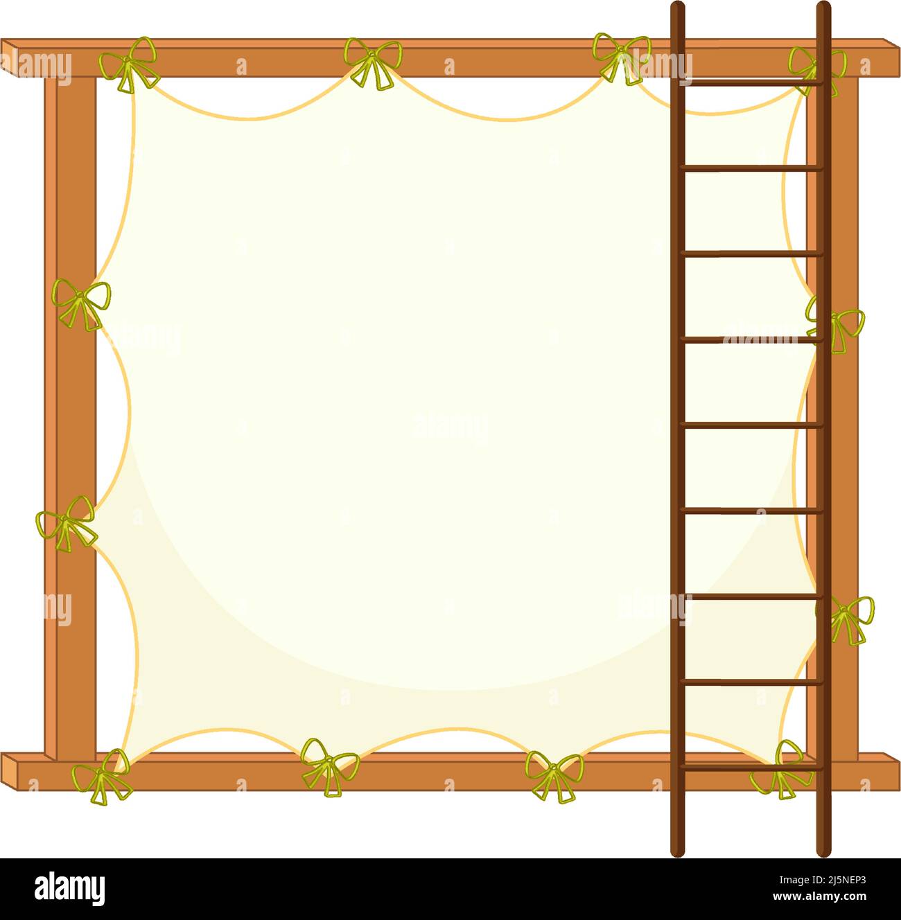 Board template with wooden frame illustration Stock Vector Image & Art ...