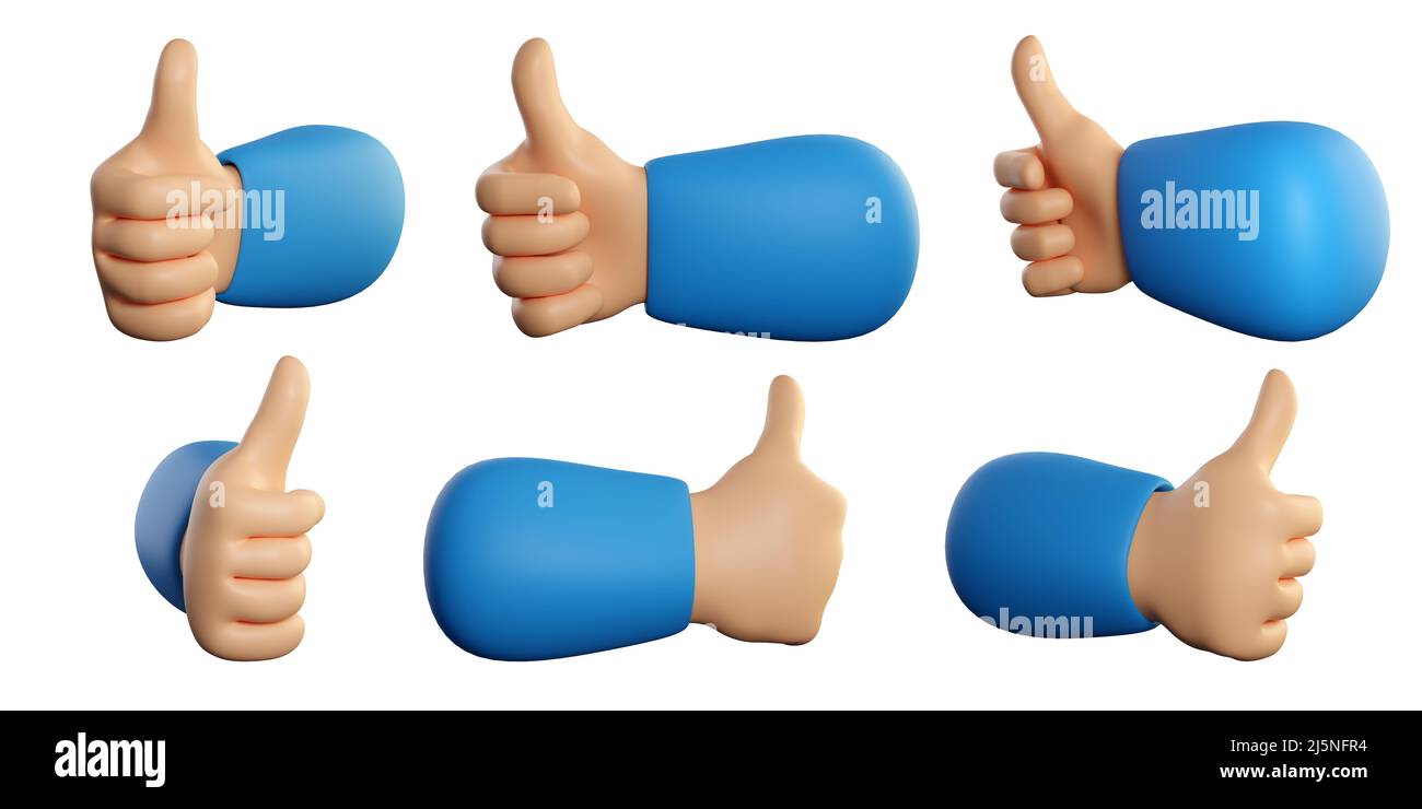 Human hand thumb up symbol with fingers gesture. Like, success, good ...