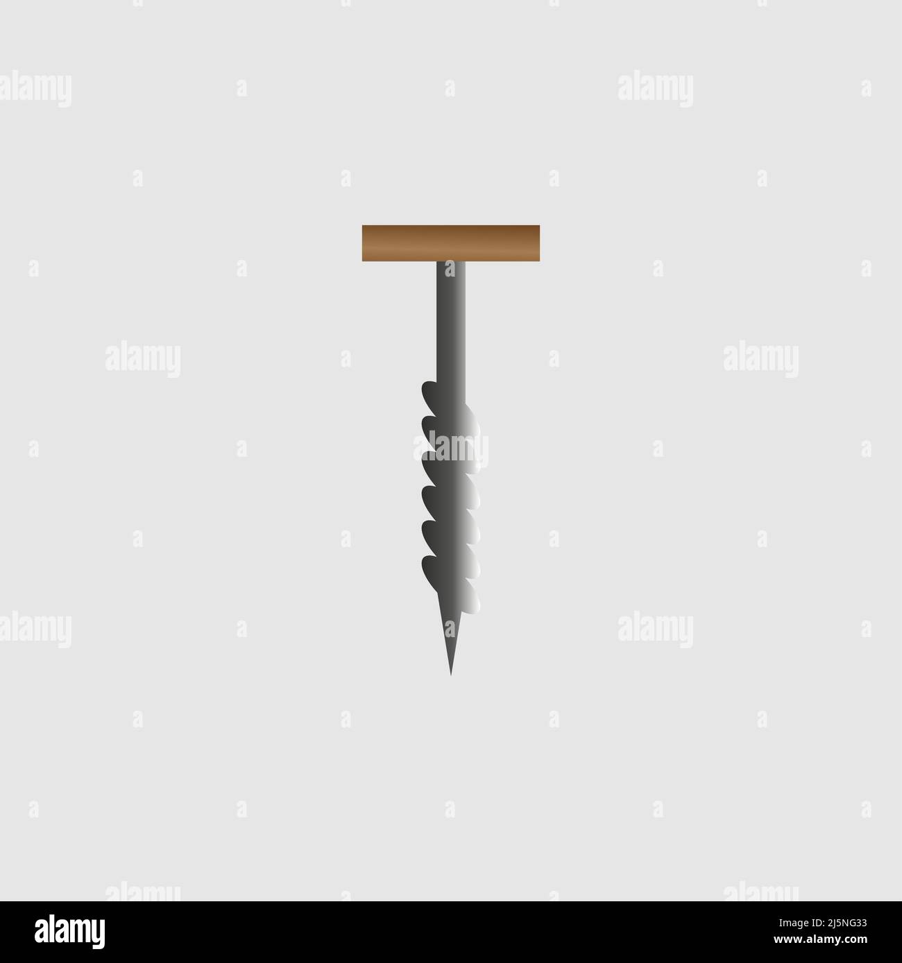 Auger icon, flat style. - Vector Stock Vector Image & Art - Alamy