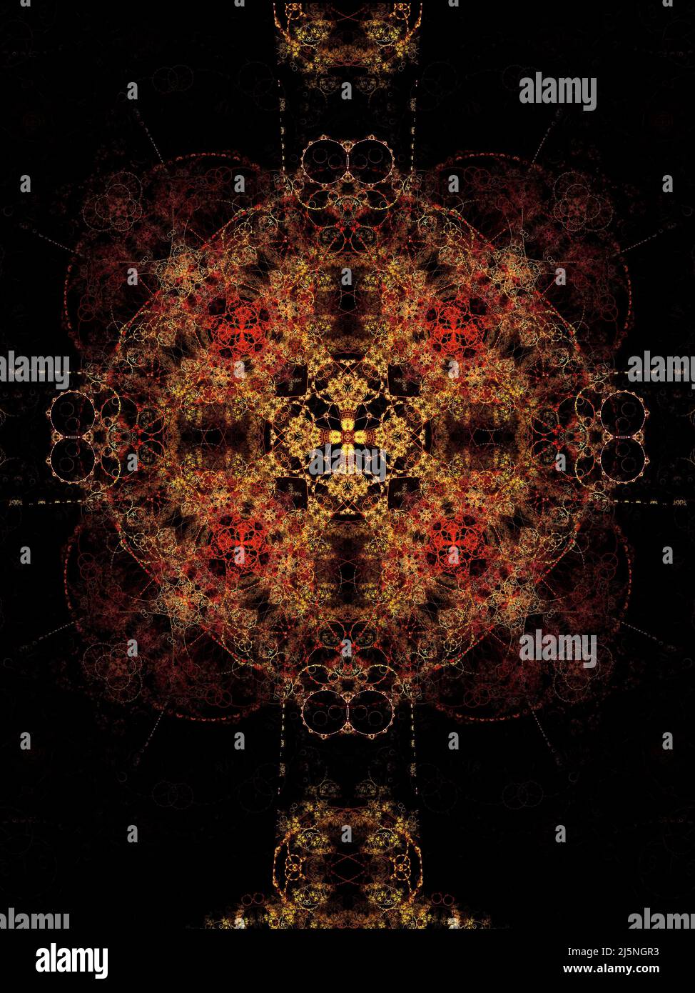 Gothic / Medieval Cross Abstract Flame Fractal Design Stock Photo - Alamy