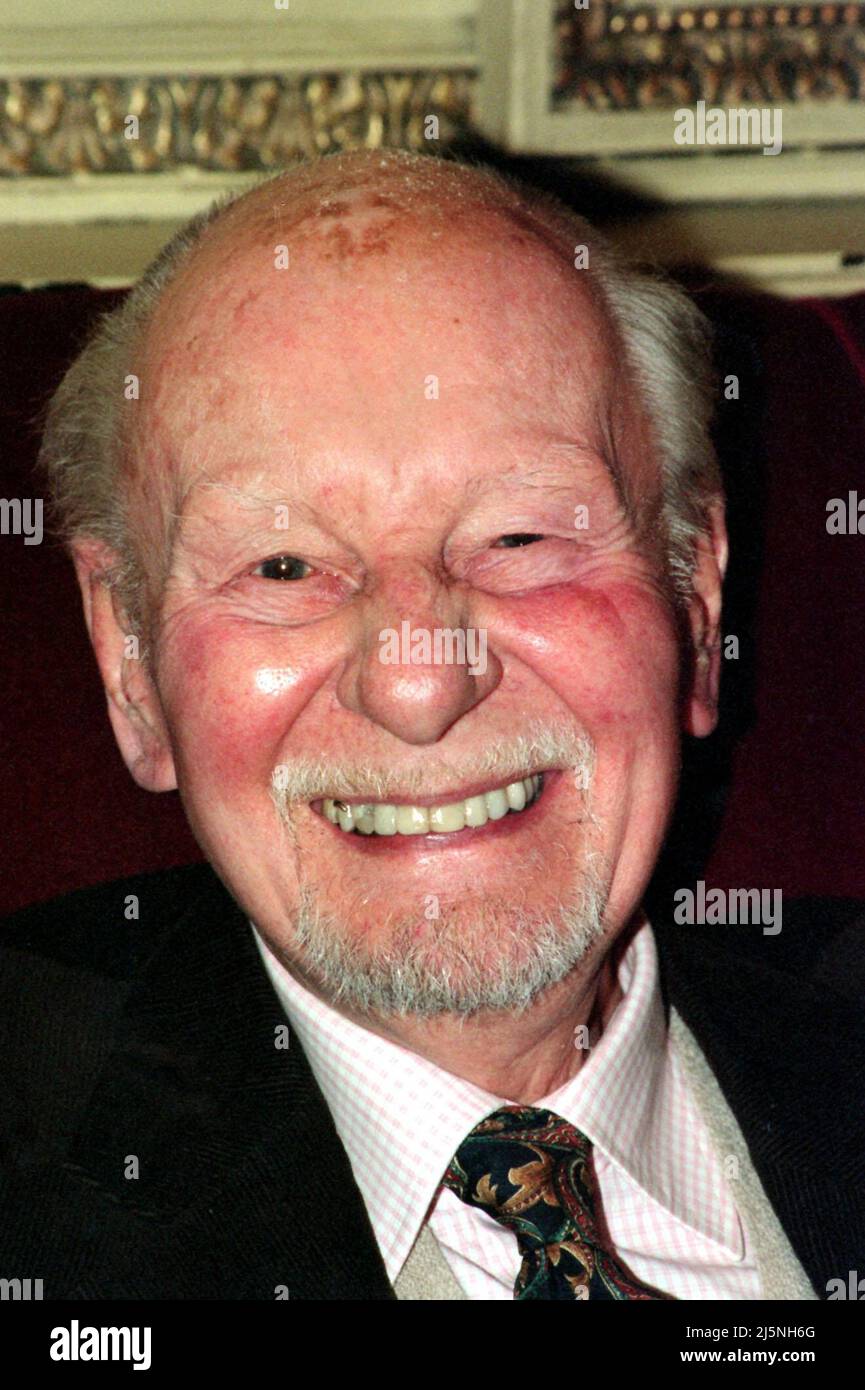 File photo dated 02/11/94 of Sir John Gielgud. A memorial stone ...