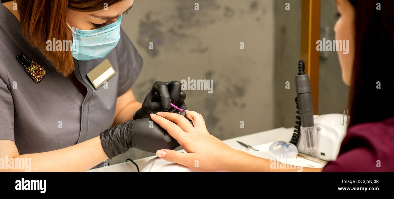 Beauty salon manicure workshop close hi-res stock photography and ...