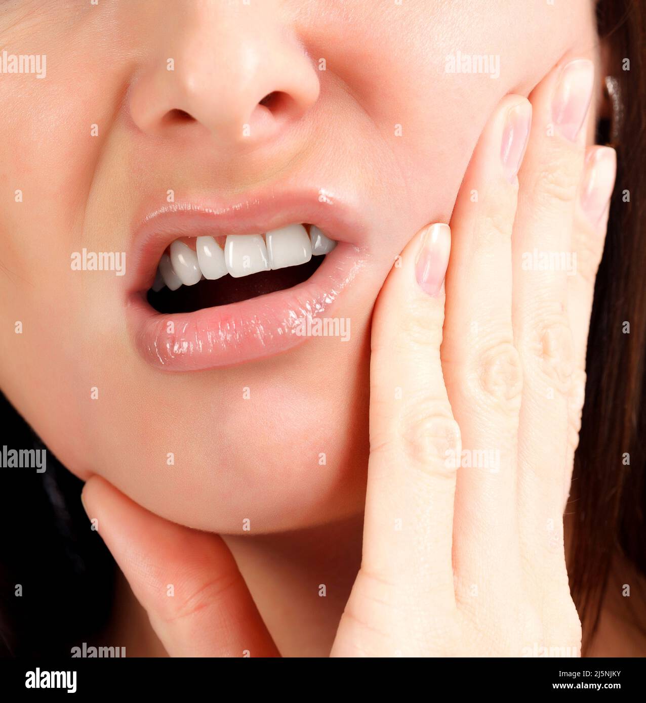 Woman with toothache Stock Photo - Alamy