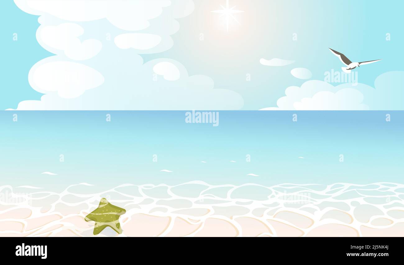 Background calm sea water Stock Vector Images - Alamy