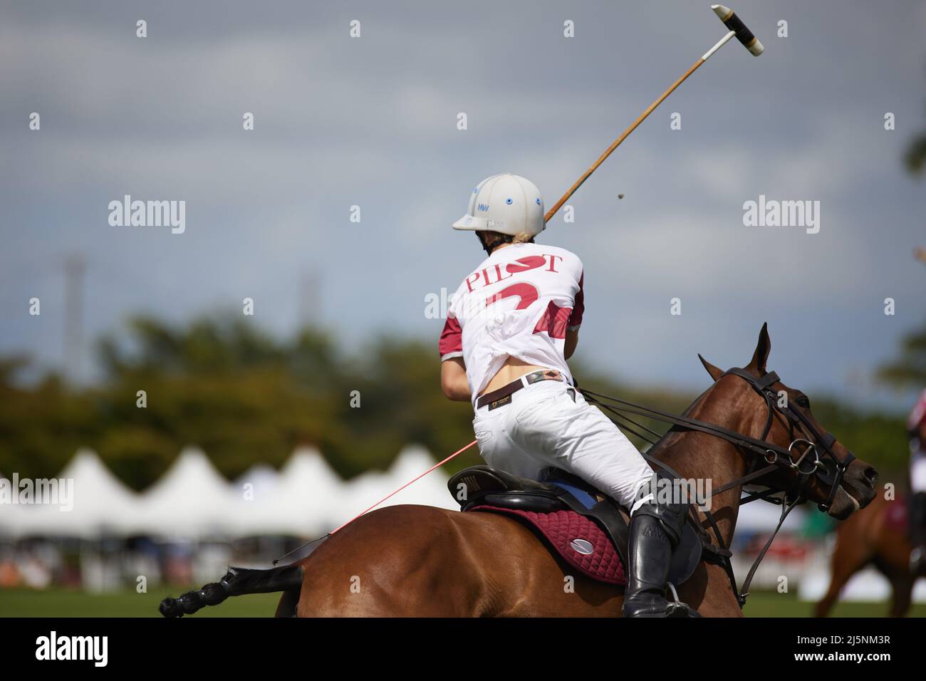 2 mackie weisz from Pilot Polo seen in action during U.S. Open Polo ...