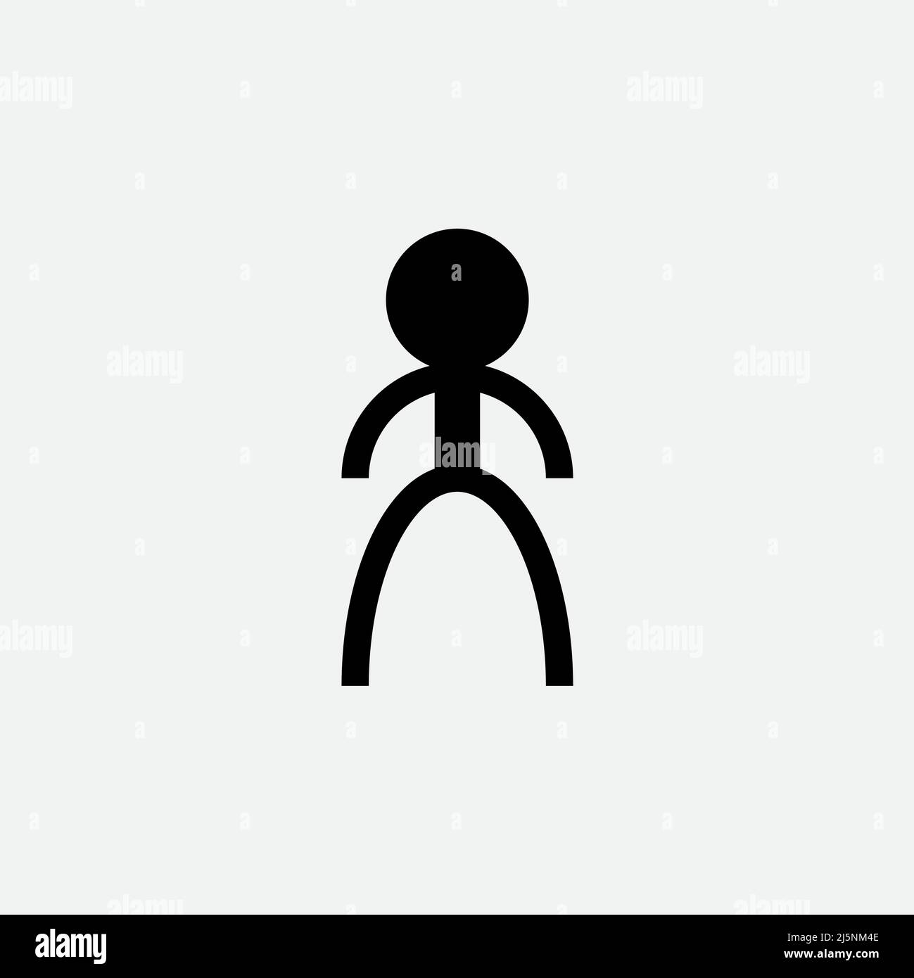 Stickman Character in Vector - Black and White Stock Vector Image & Art ...