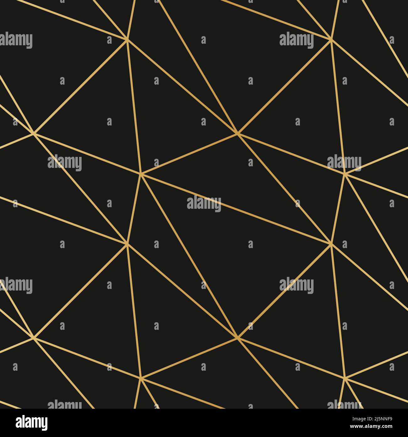 triangles mosaic of thin golden lines on a dark luxury background ...