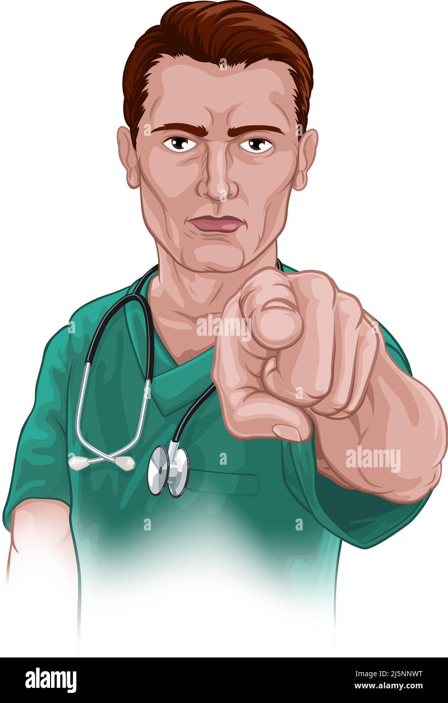 Nurse Doctor Pointing Your Country Needs You Stock Vector Image & Art ...