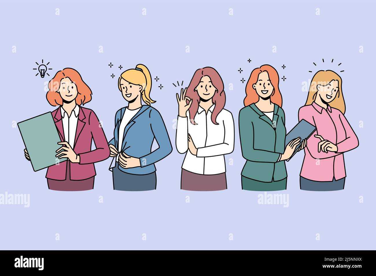 Workplace confident Stock Vector Images - Alamy