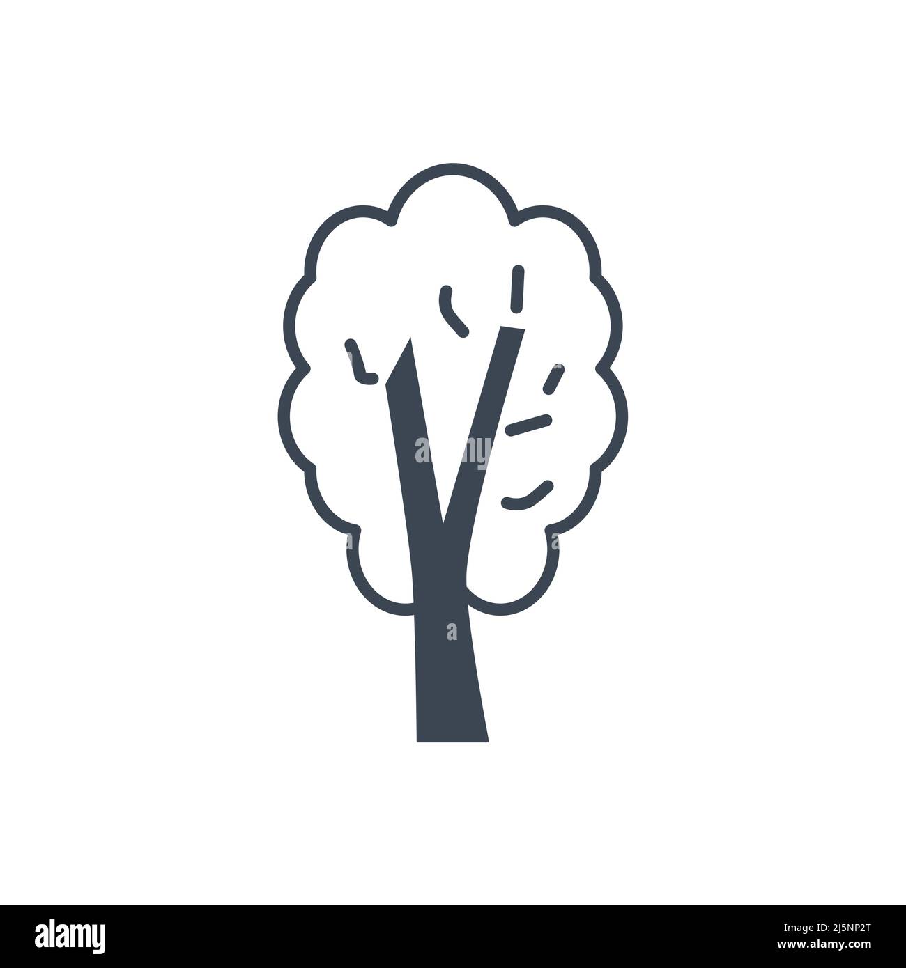 Tree related vector glyph icon Stock Vector Image & Art - Alamy