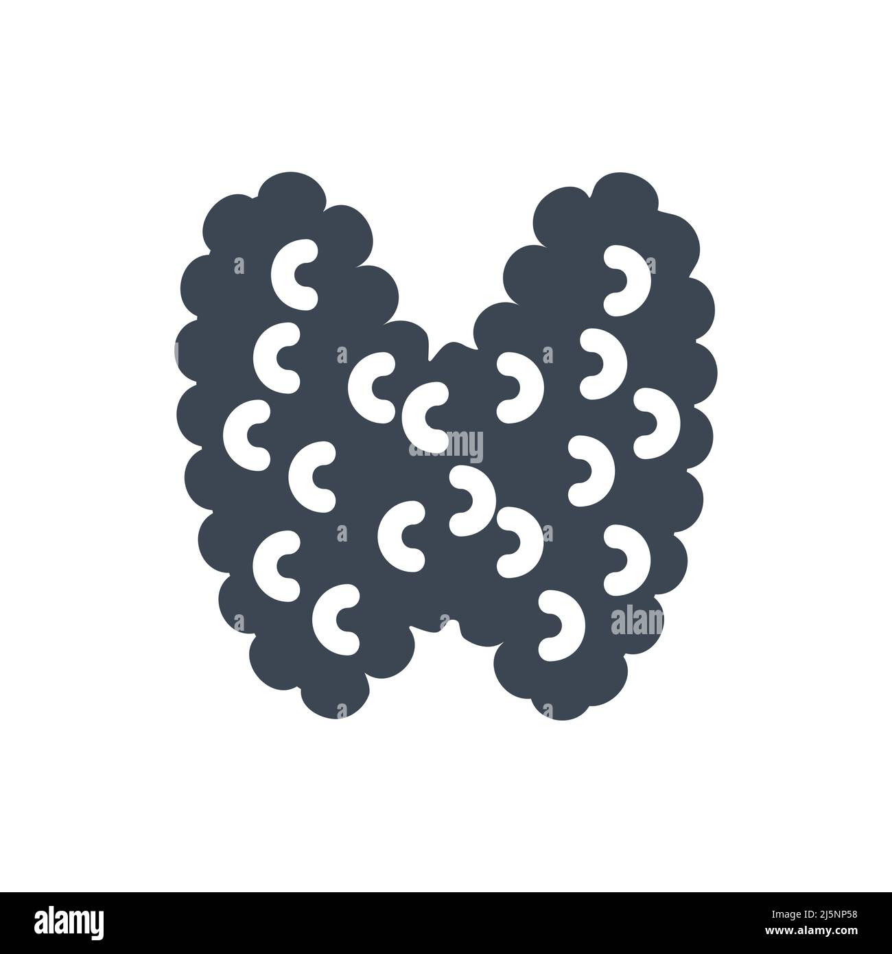 Thyroid Vector Glyph Icons Stock Vector Image & Art - Alamy