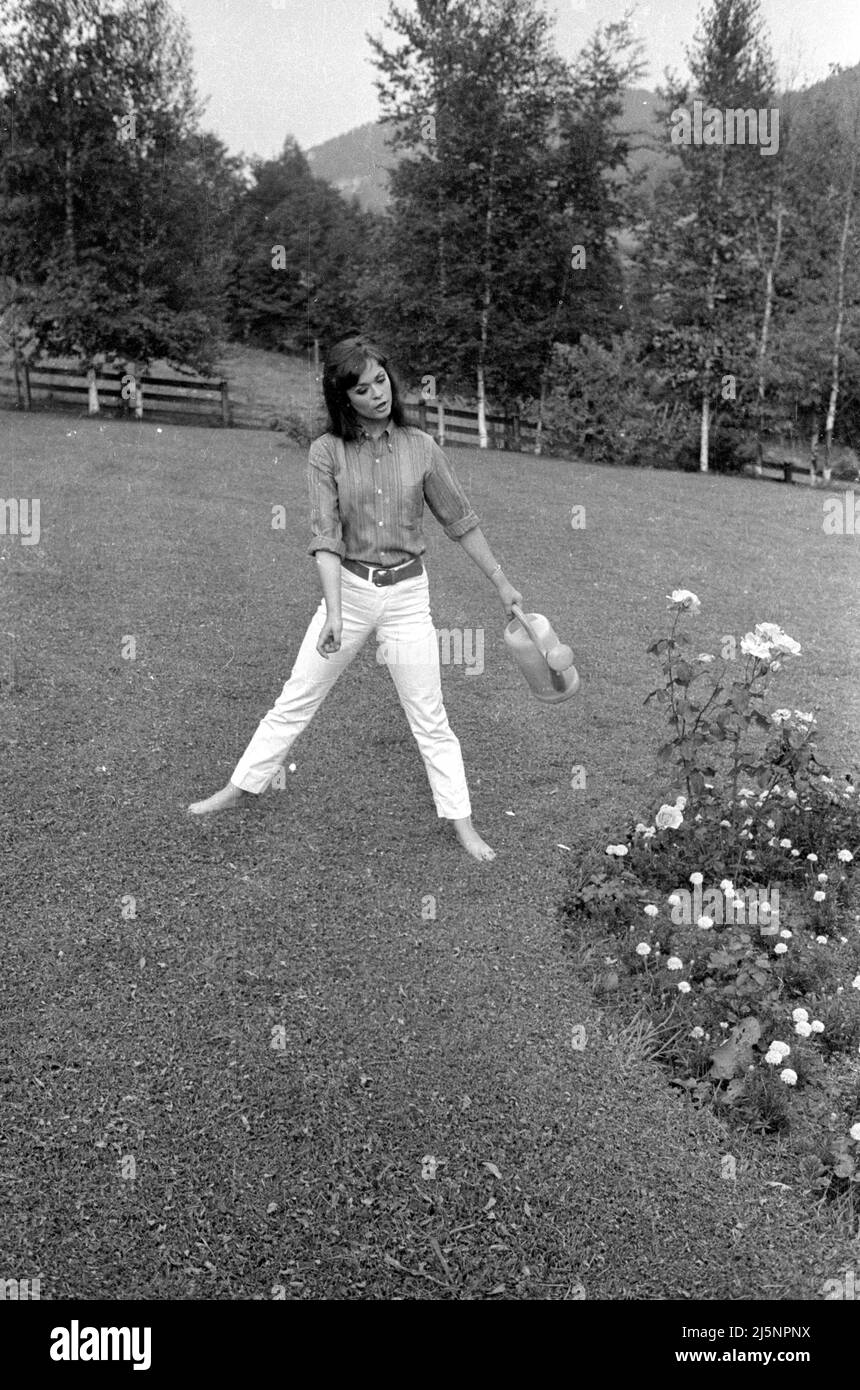Marie Versini, French actress, at Tegernsee. [automated translation ...