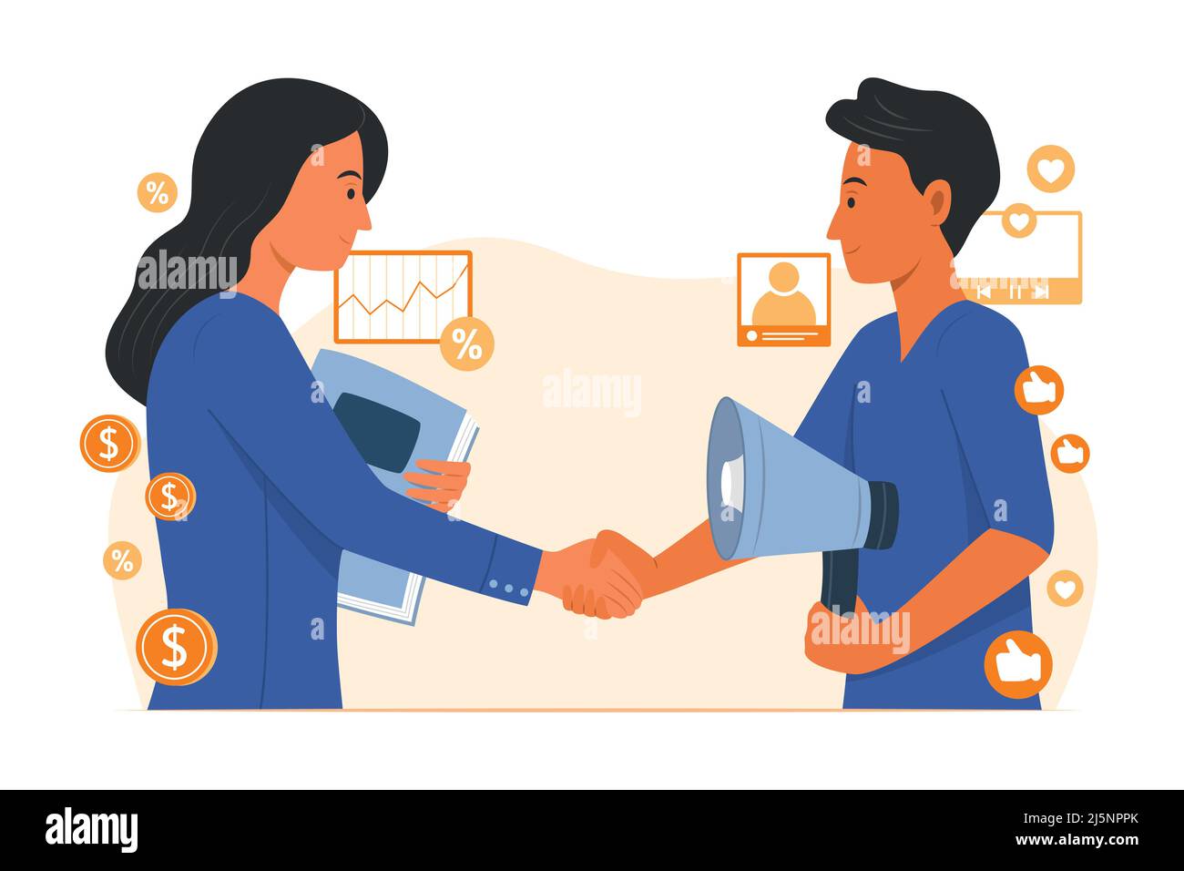 Affiliate Marketing Illustration Stock Vector Image & Art - Alamy