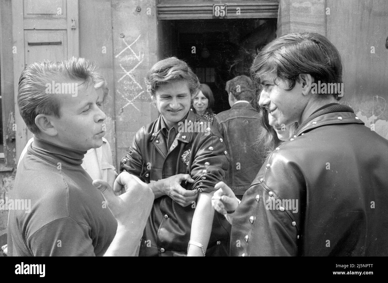 Members of the Red Devils, a youth gang in Nuremberg. The youngsters ...