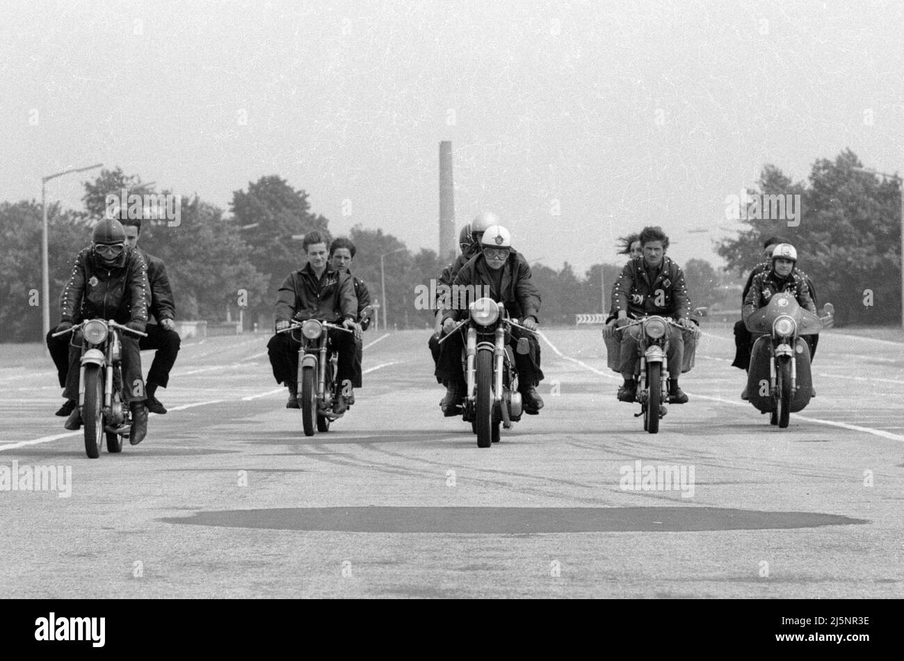 Members of the Red Devils, a youth gang in Nuremberg. The youngsters ...
