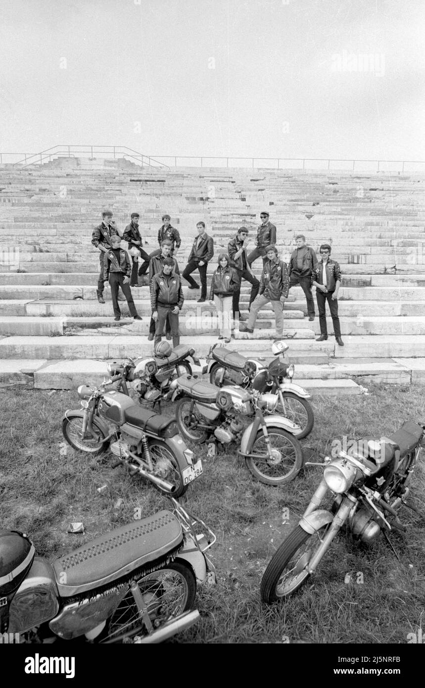 Members of the Red Devils, a youth gang in Nuremberg. The youngsters ...