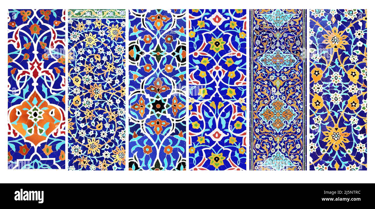 Set of vertical or horizontal banners with detail of ancient mosaic ...