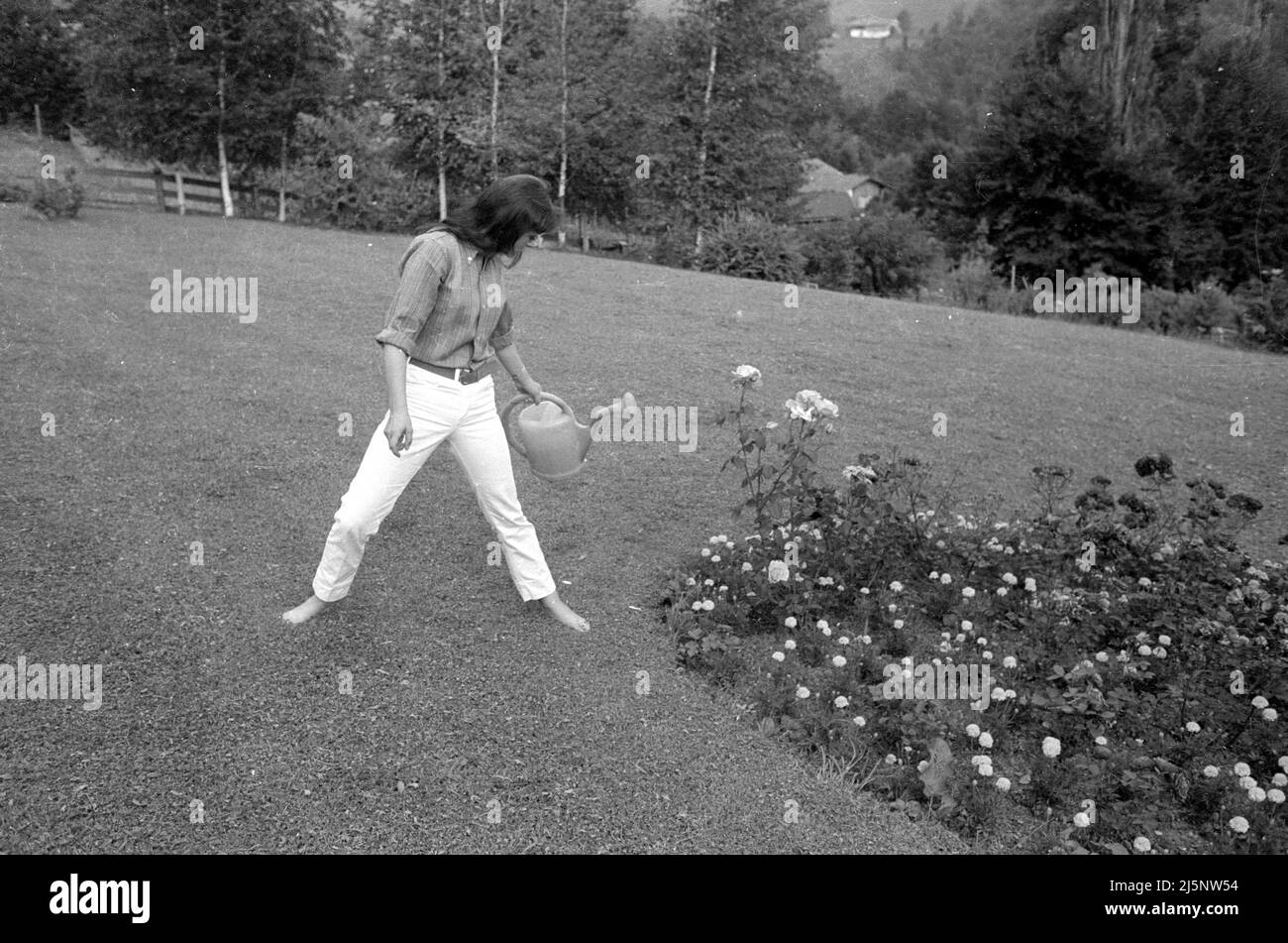 Marie Versini, French actress, at Tegernsee. [automated translation ...