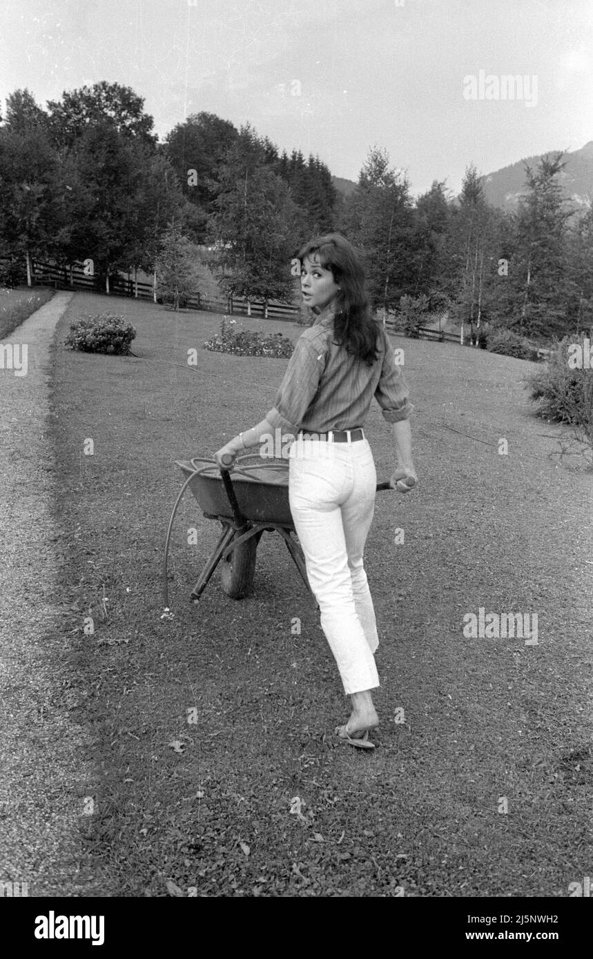 Marie Versini, French actress, at Tegernsee. [automated translation ...